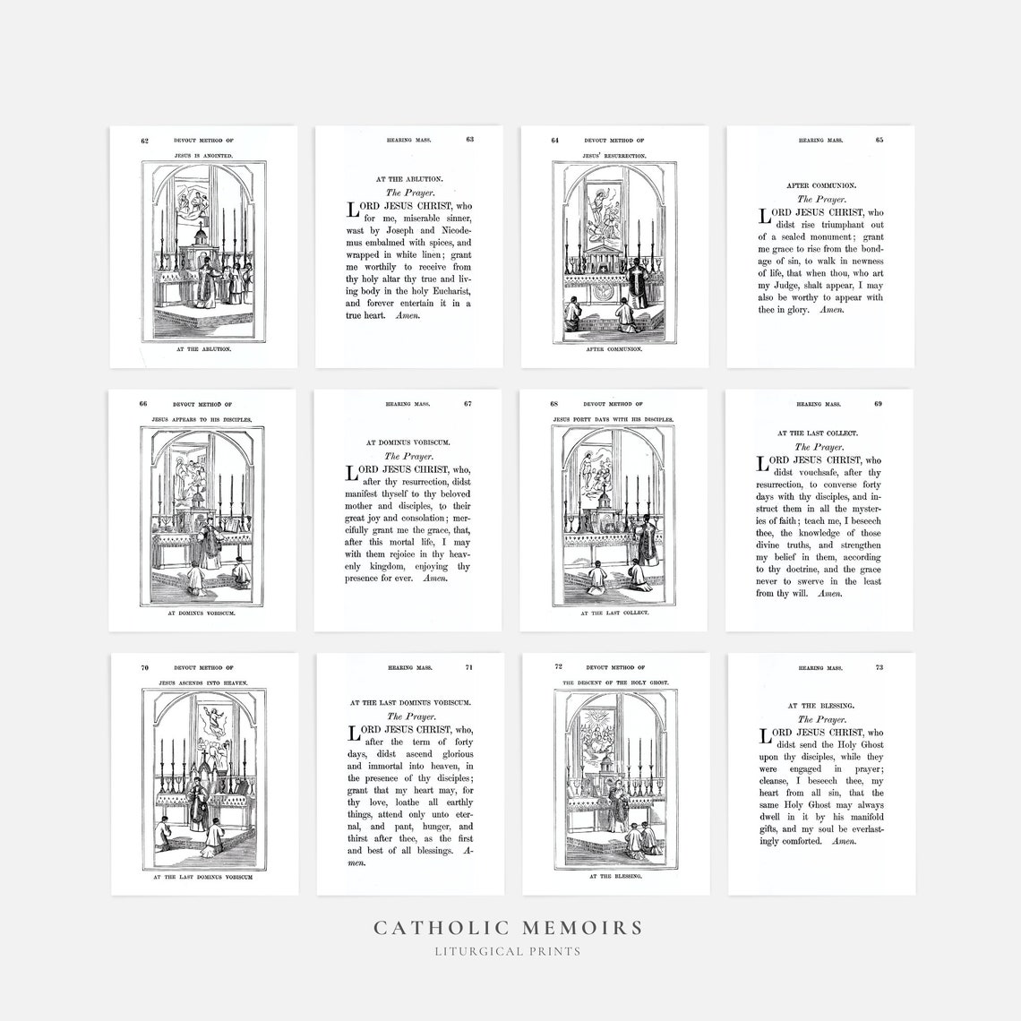 Tridentine Latin Mass Illustrated Prayer Book for Roman Catholic Rite ...