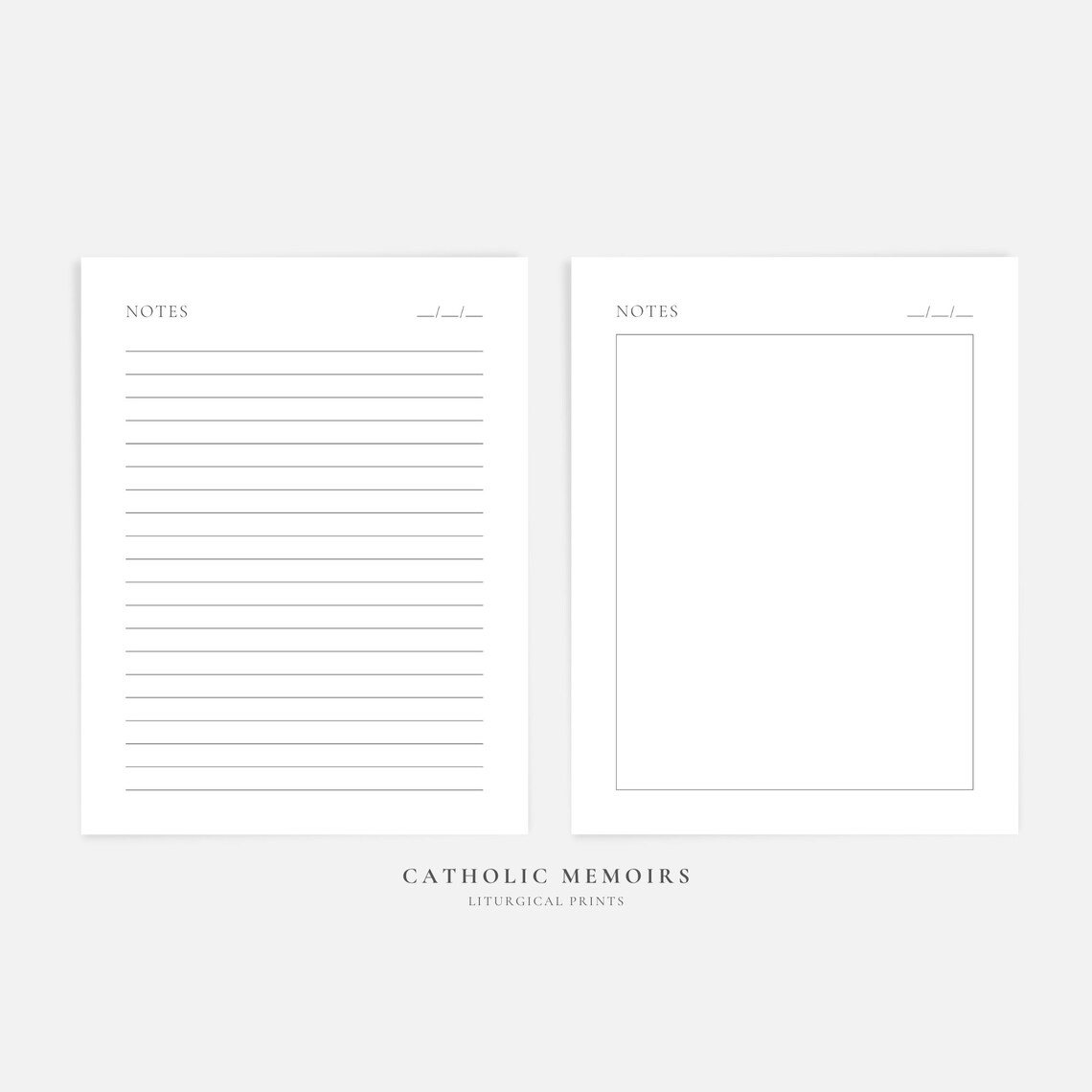 Daily Sacrifice Catholic Journal Worksheet Printable Planner Inserts ...