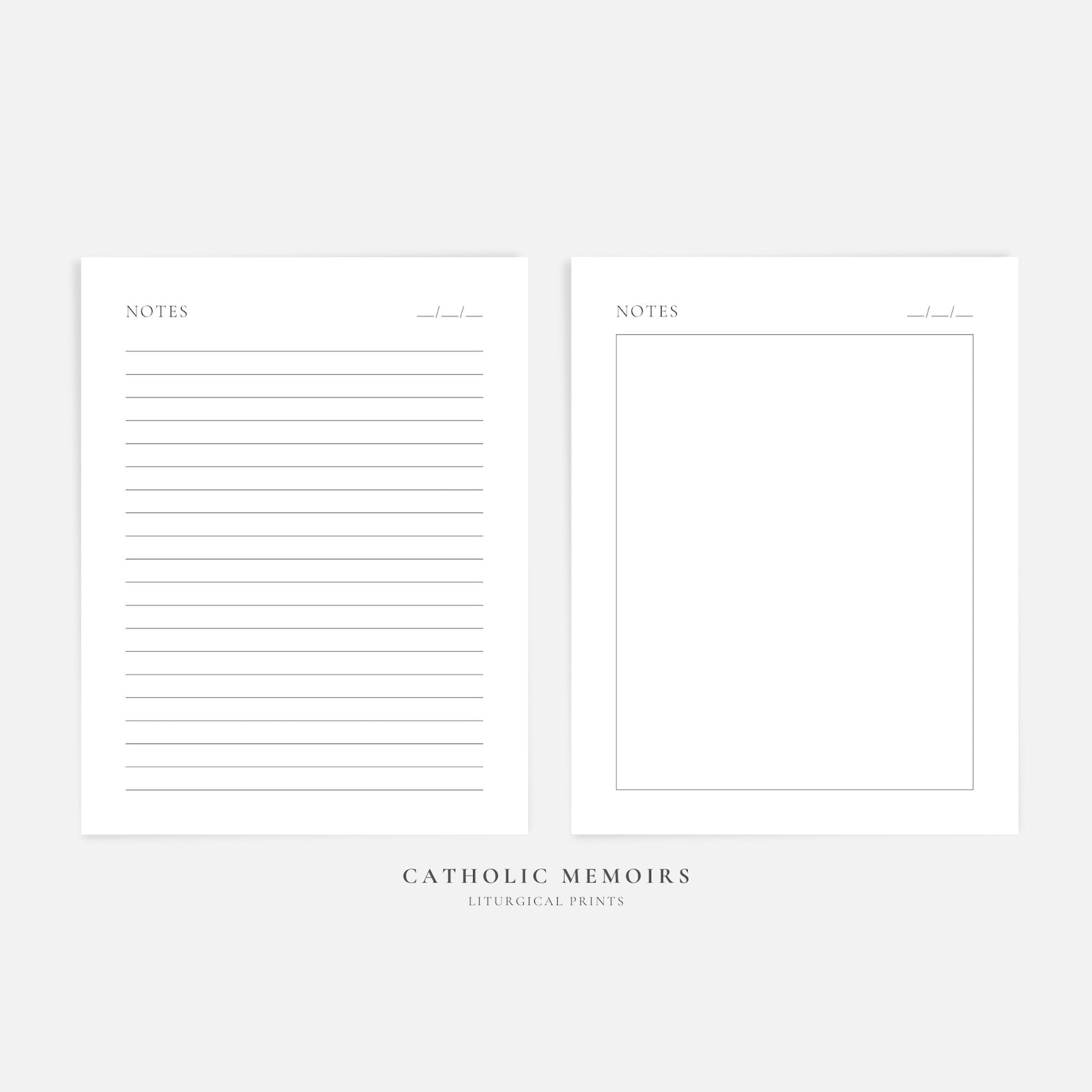 Daily Sacrifice Catholic Journal Worksheet Printable Planner Inserts ...