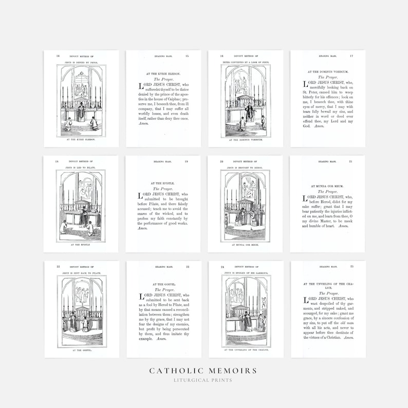 Tridentine Latin Mass Illustrated Prayer Book for Roman Catholic Rite ...