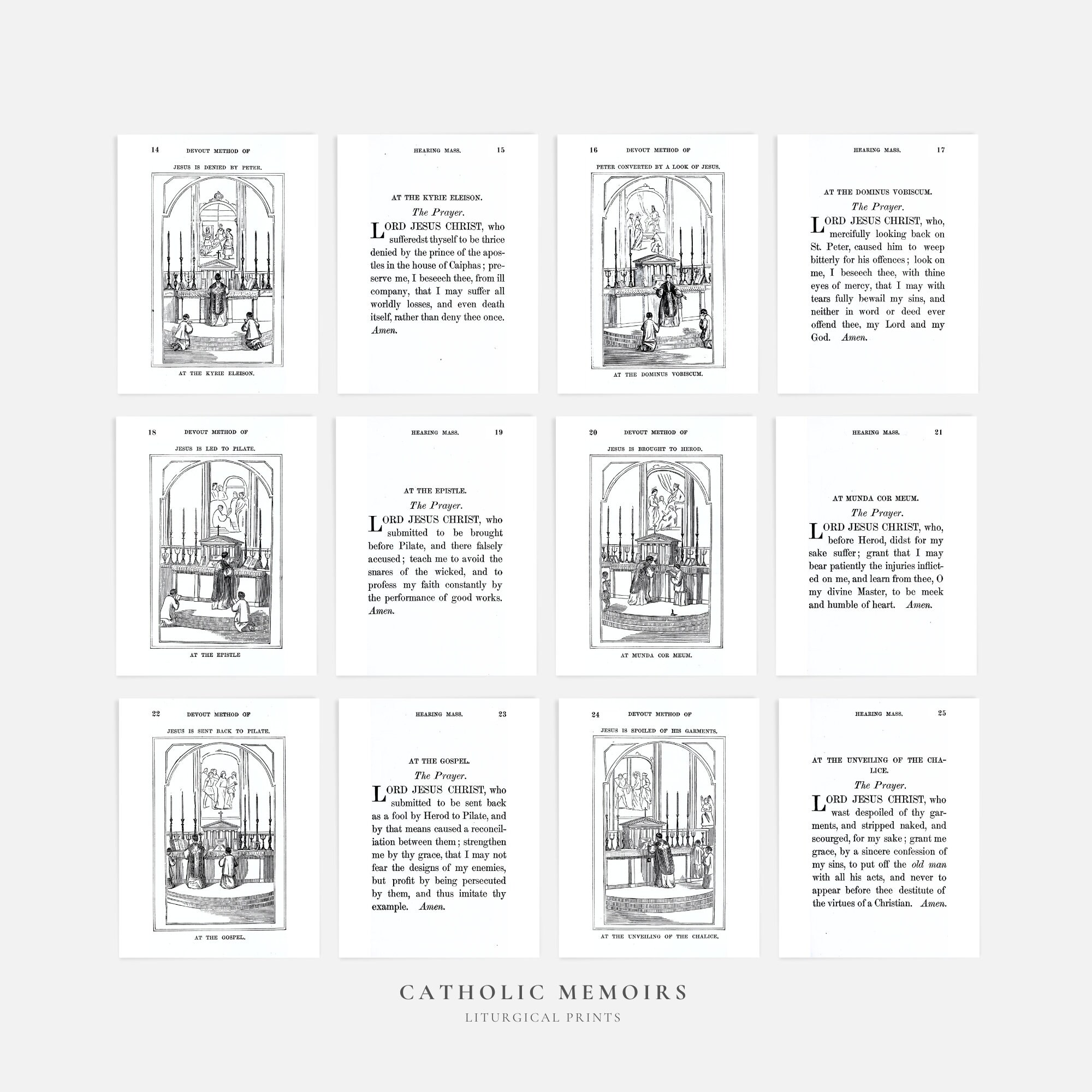 Tridentine Latin Mass Illustrated Prayer Book for Roman Catholic Rite ...