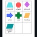 Printable Learning My Shapes - Flashcards - Etsy