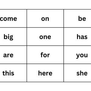 Printable Kindergarten-my First 100 Sight Words Flashcards - Etsy