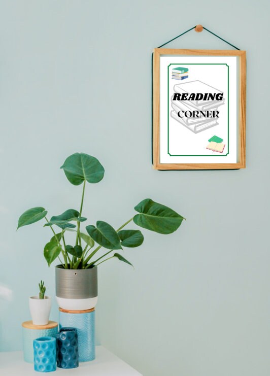Printable Reading Corner Wall Art|wall Decor|book Lover Gift Idea - Etsy
