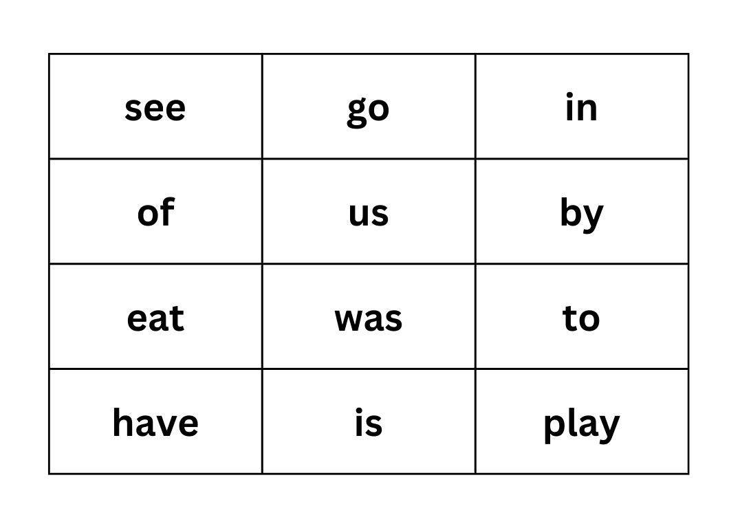 Printable Kindergarten-my First 100 Sight Words Flashcards - Etsy