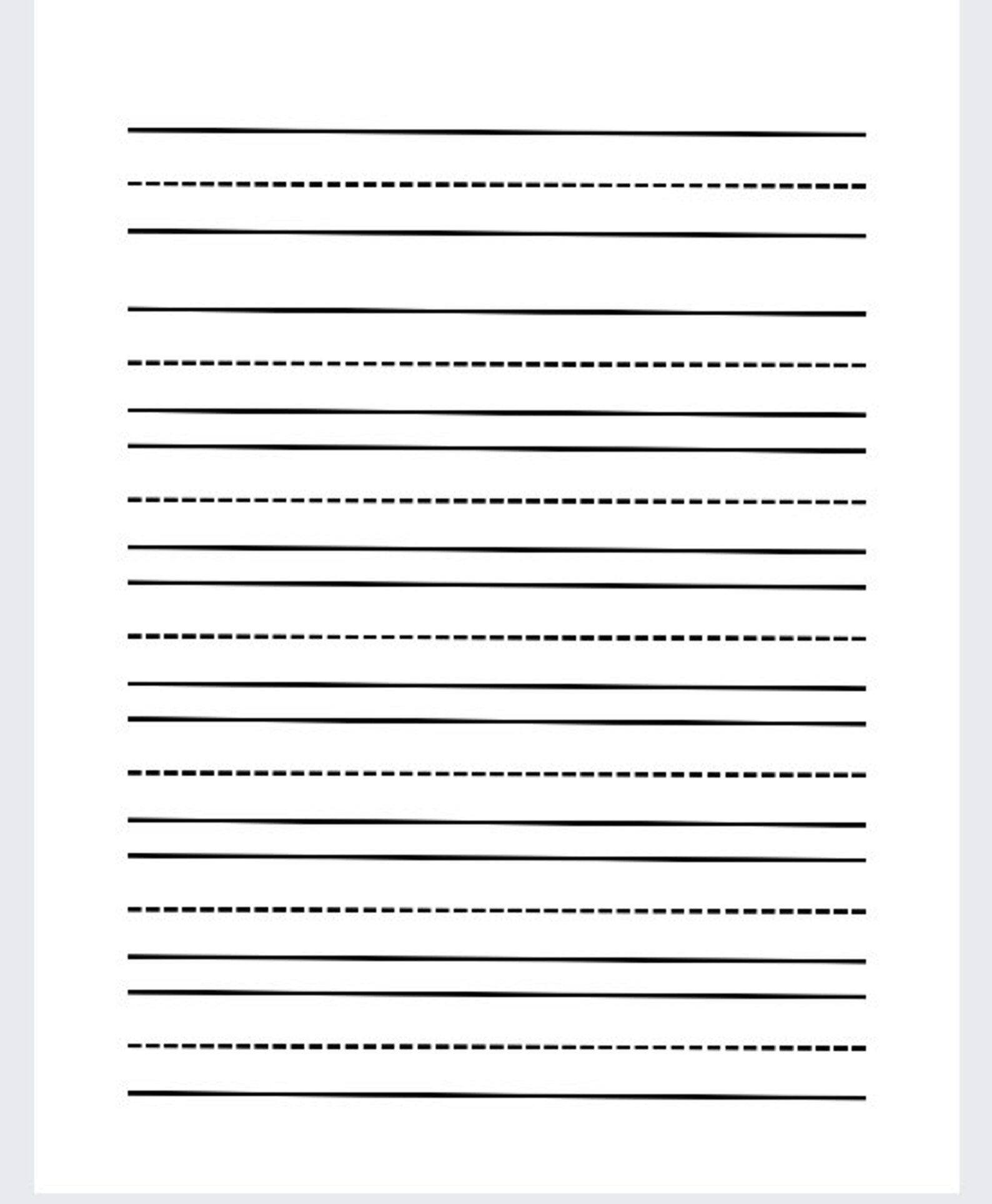 Printable Kindergarten/school Handwriting Template - Etsy