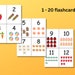 Printable Learning My Numbers 1-20 With Pictures- Flashcards/pre-k ...