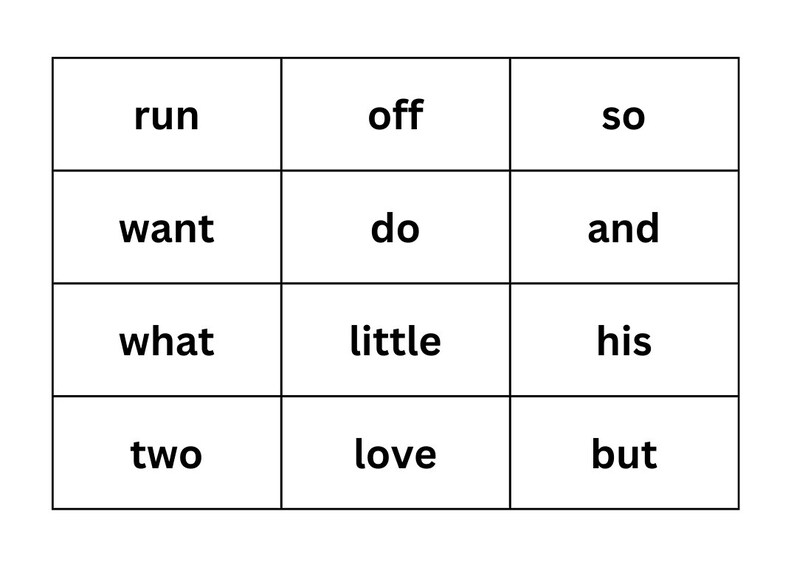 Printable Kindergarten-my First 100 Sight Words Flashcards - Etsy