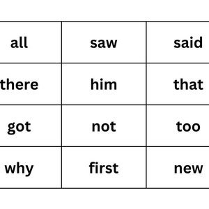 Printable Kindergarten-my First 100 Sight Words Flashcards - Etsy