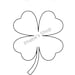 Printable St Patrick's Day Shamrock Template, Big and Small Size - Etsy
