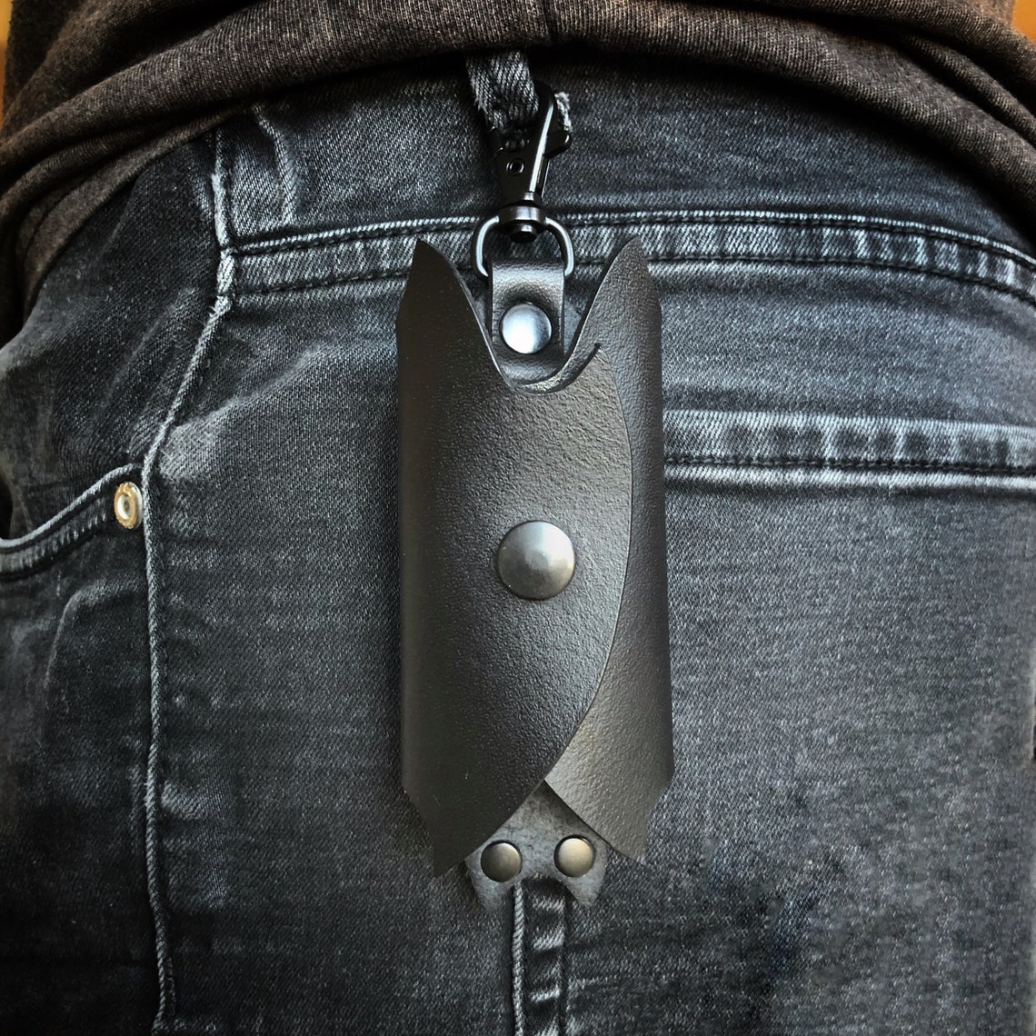 Bat Keychain Leather Bat Keychain Bat Leather Handmade | Etsy