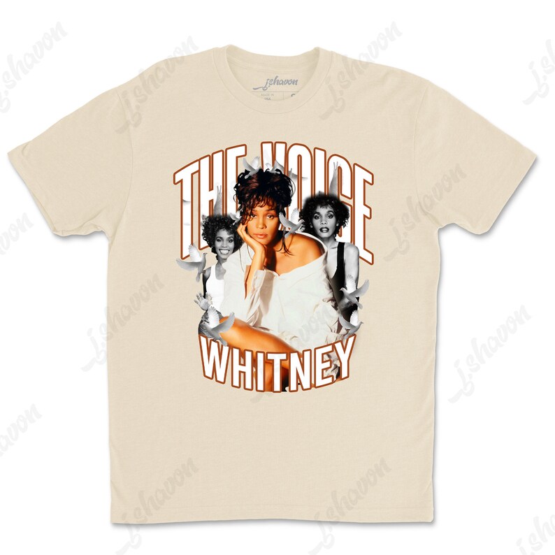 Whitney Houston 'the Voice' Shirt - Handmade Legacy Tee - Etsy