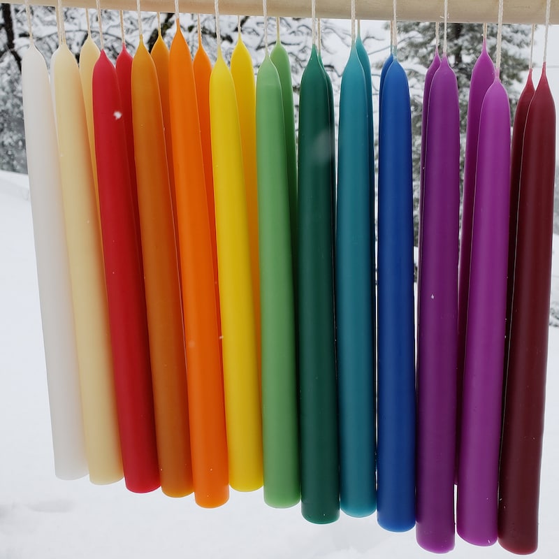 Rainbow Candles - Etsy