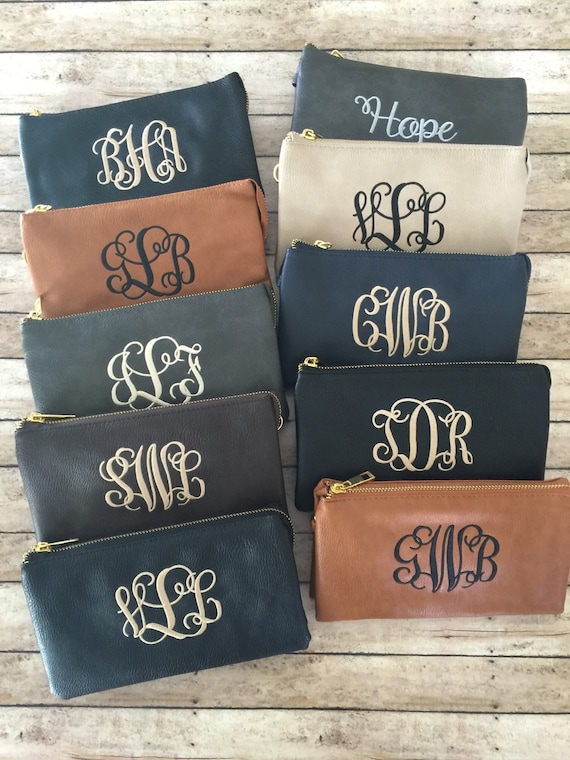 Monogrammed Crossbody/wristlet Purse - Etsy