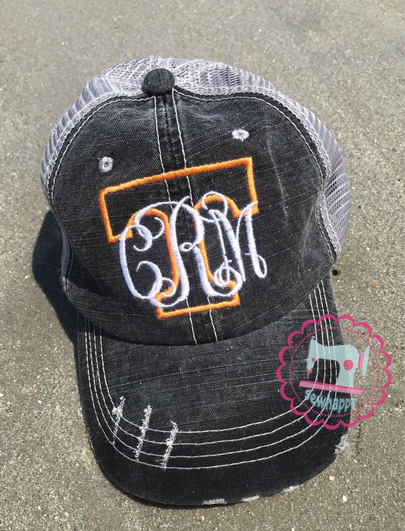 TN Monogrammed Trucker Cap, TN Pride, Vols, Tennessee Cap - Etsy
