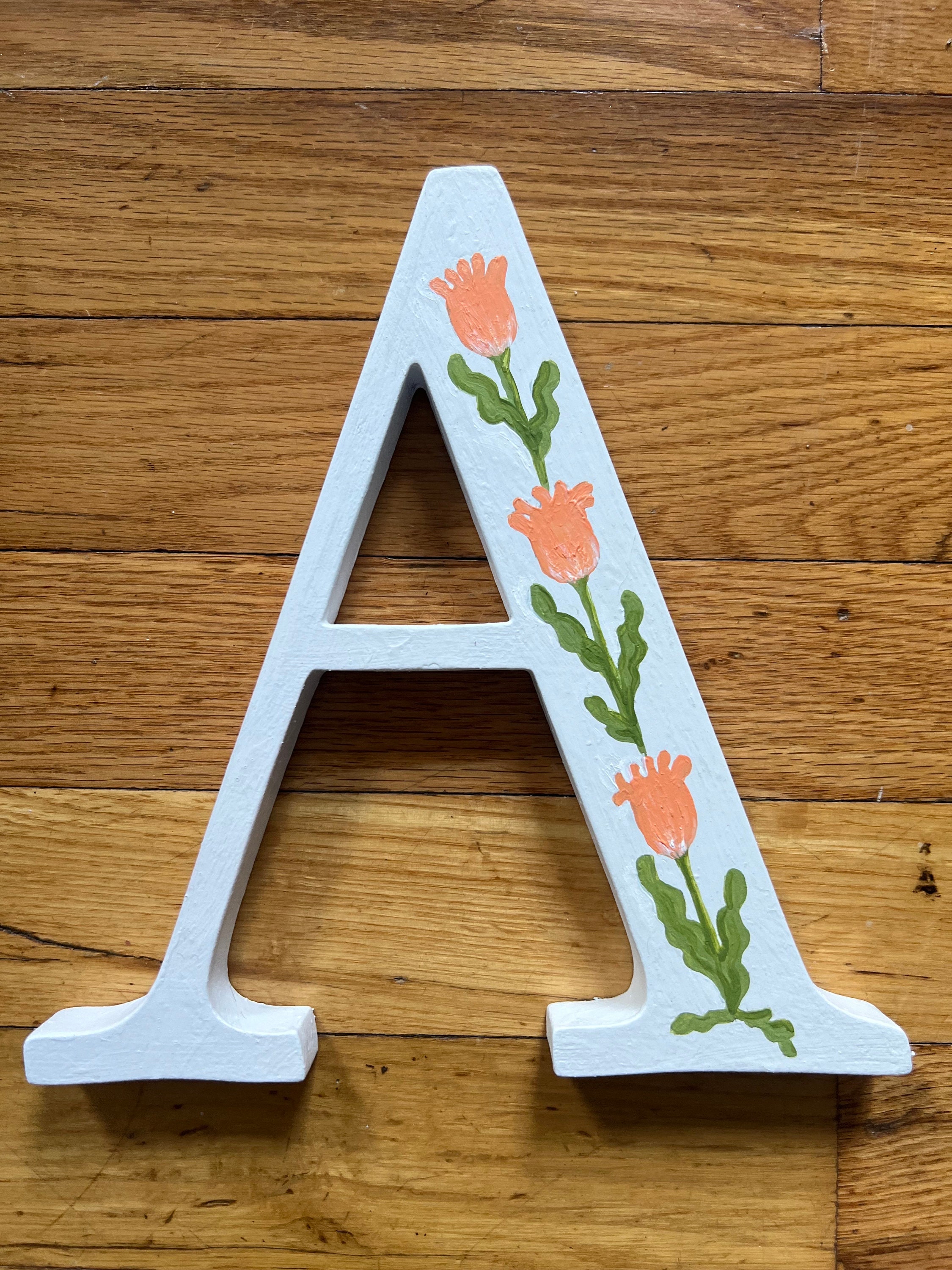 Hand Painted Wooden Letters - Etsy