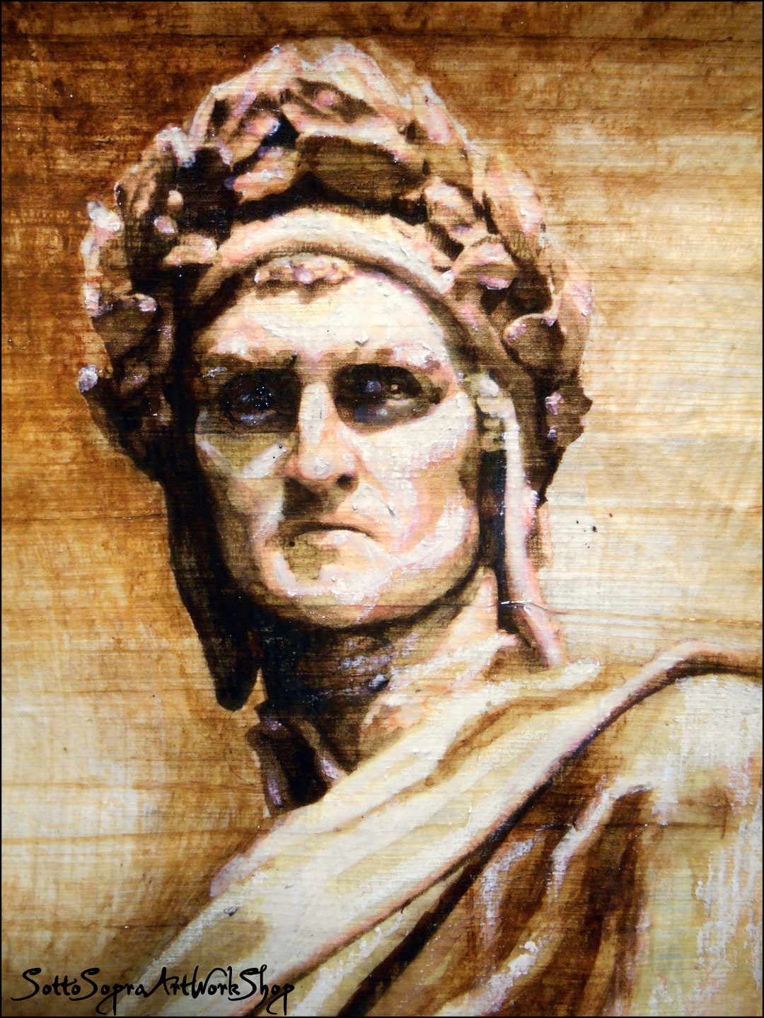 Il Sommo / Dante Alighieri / Miniature Portrait / Original - Etsy