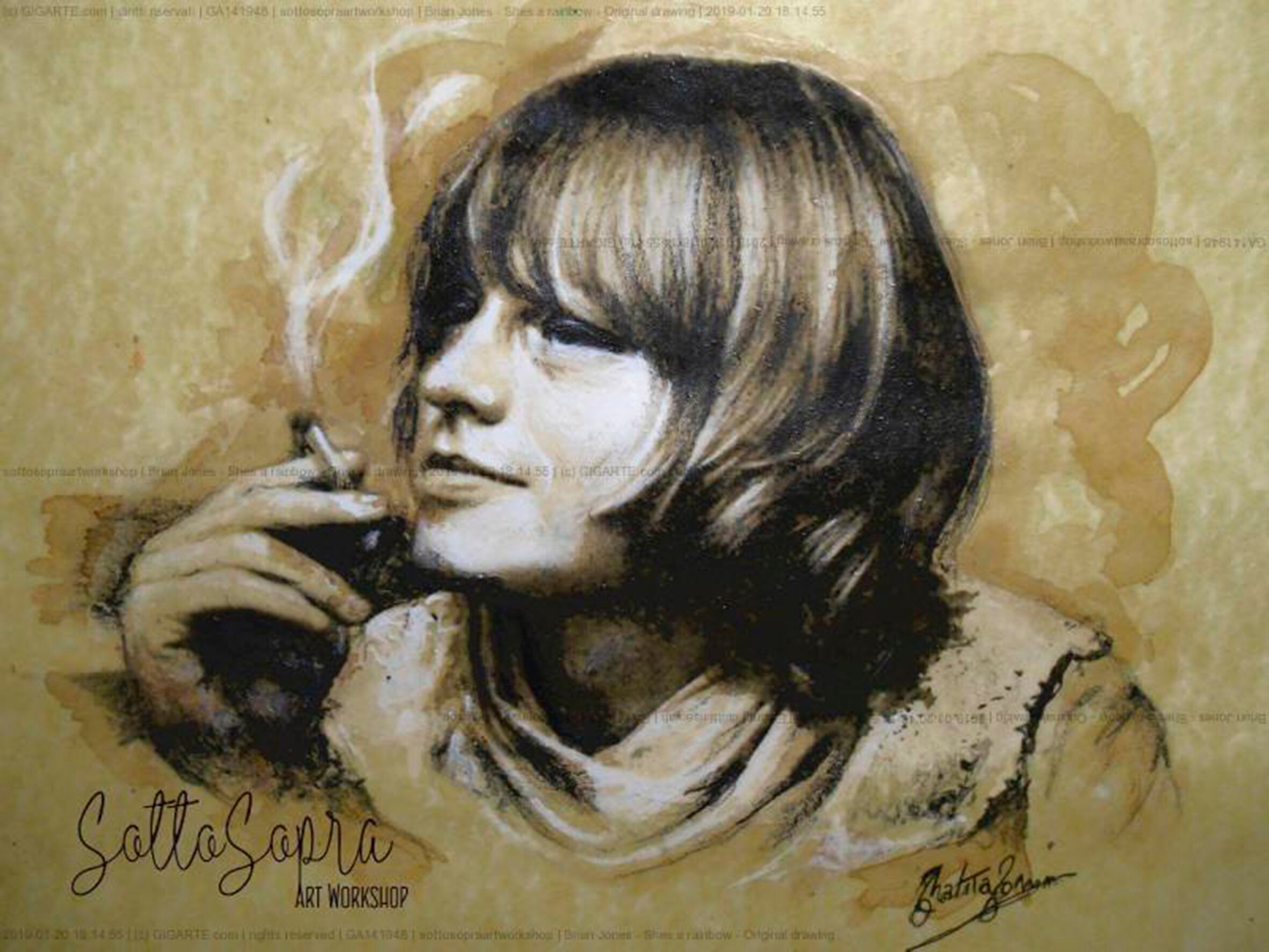Brian Jones/rolling Stones/rnr/ritratto/portraits of the Best Musicians ...