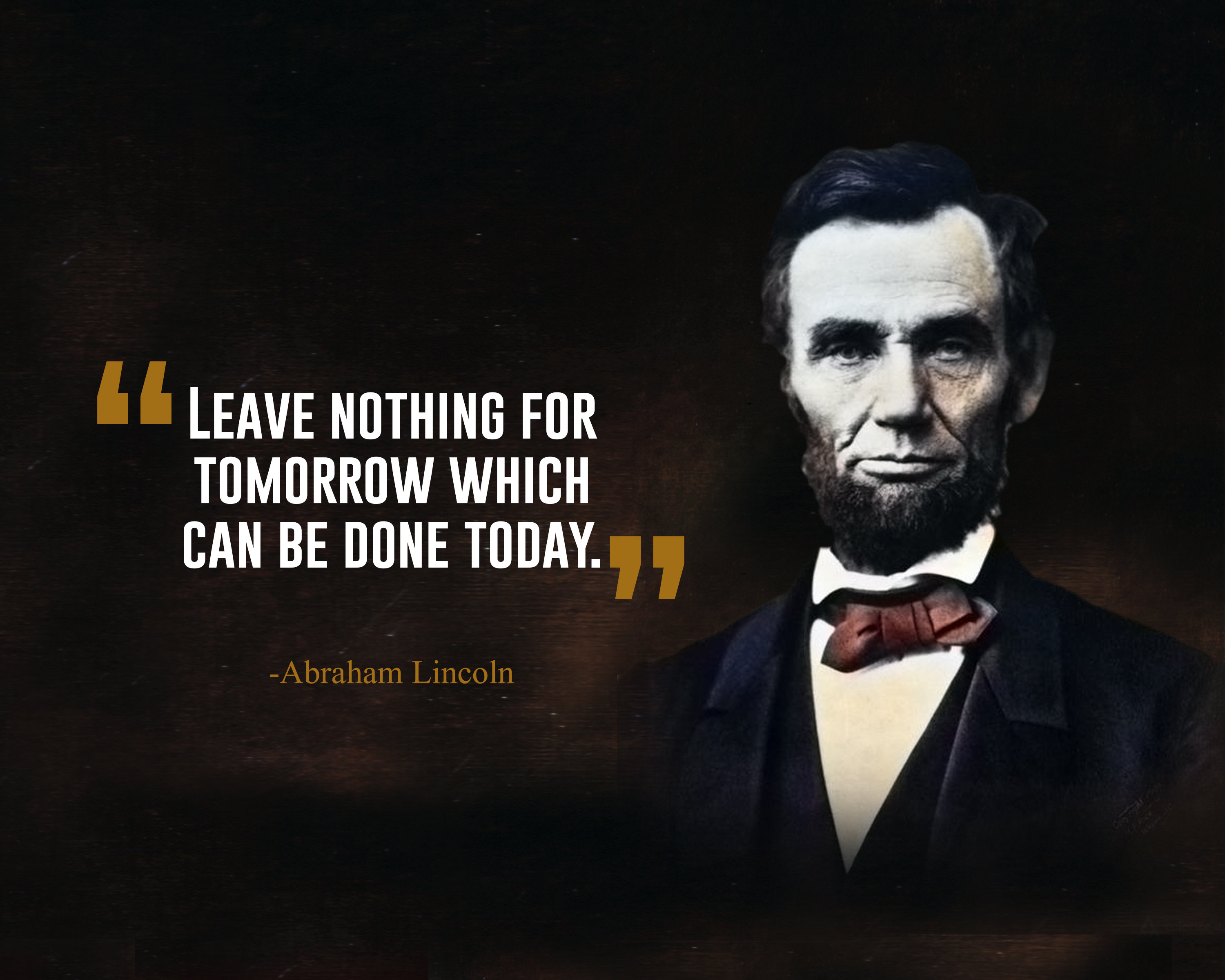 Abraham Lincoln Leave Nothing for Poster Print Picture or Framed Wall ...