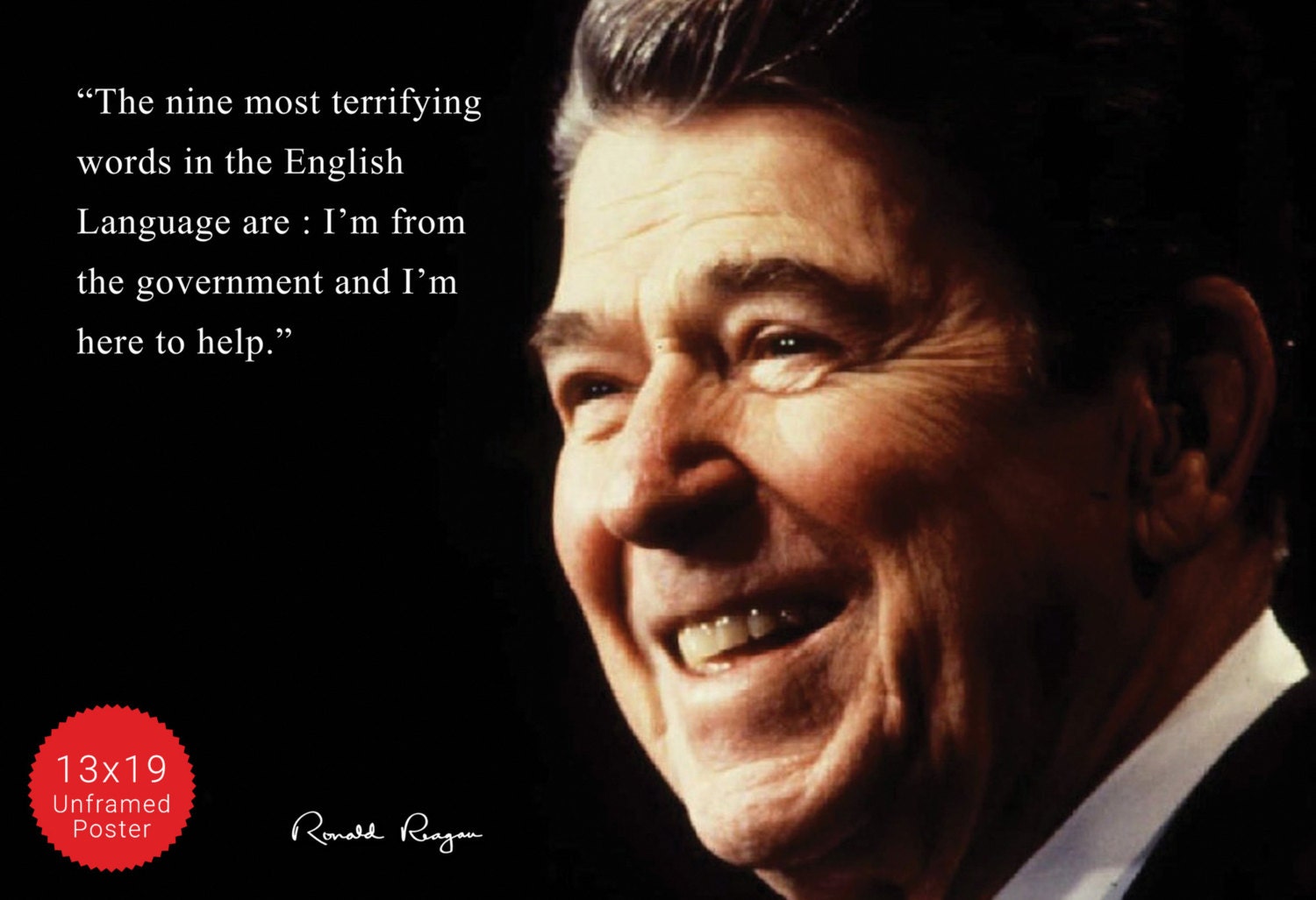 Ronald Reagan Photo Picture Poster or Framed Quote the | Etsy