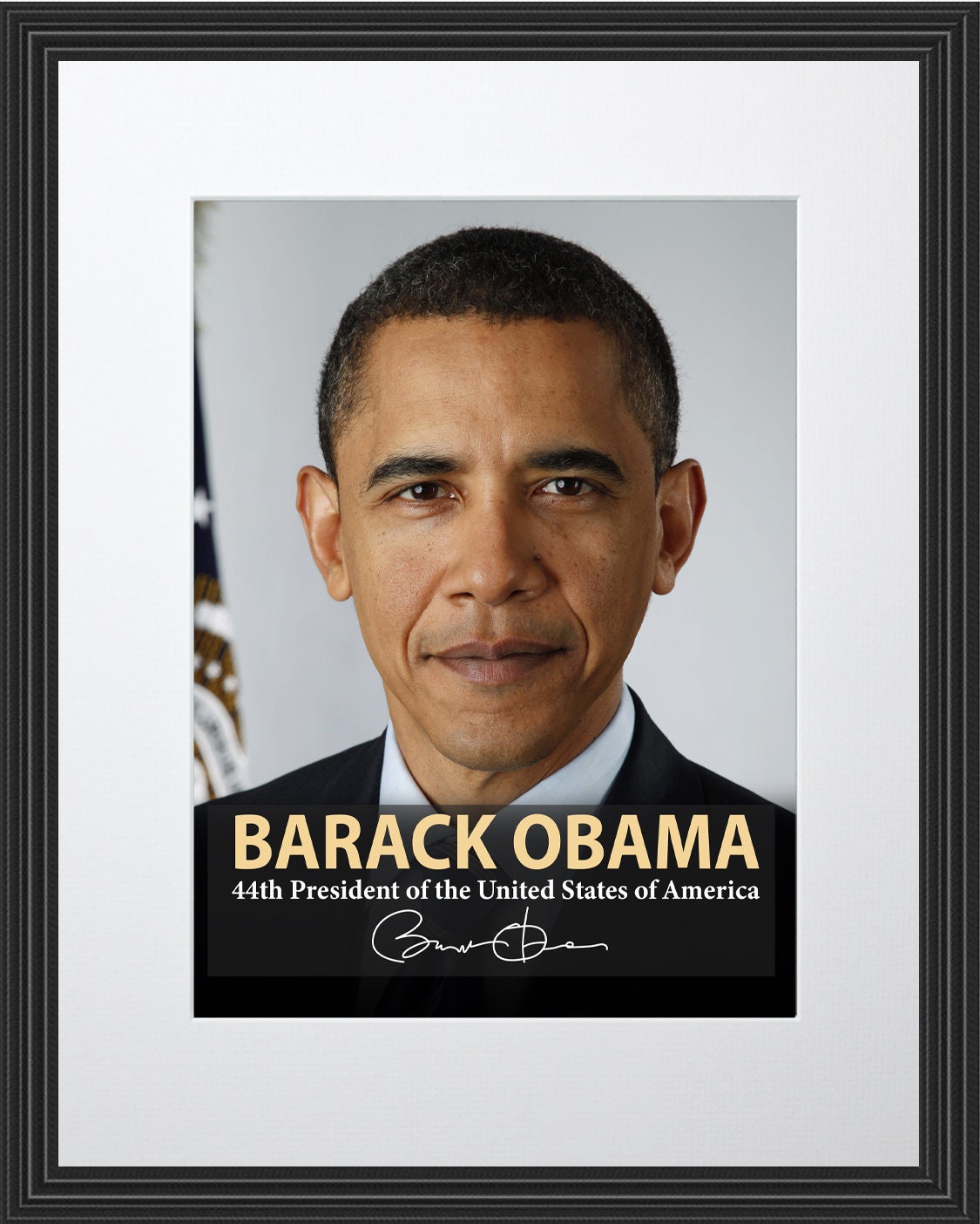 Barack Obama 44th President Poster Picture or Framed Wall Art - Etsy