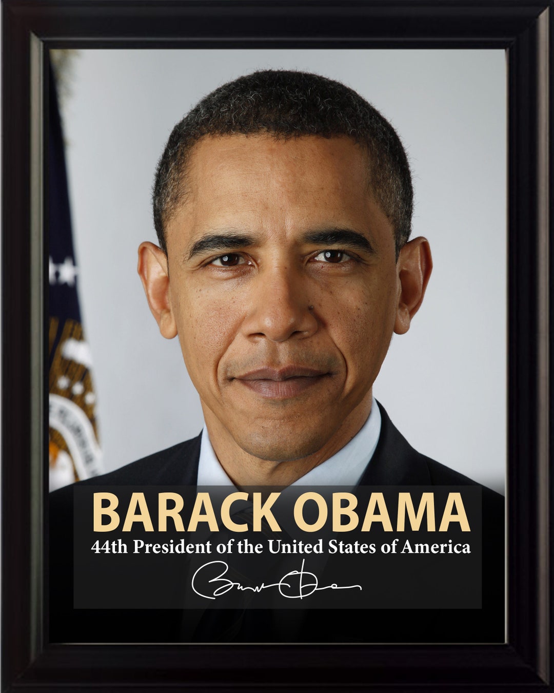 Barack Obama 44th President Poster Picture or Framed Wall Art - Etsy
