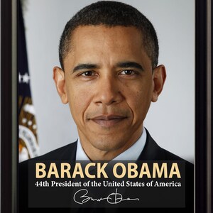 Barack Obama 44th President Poster Picture or Framed Wall Art - Etsy
