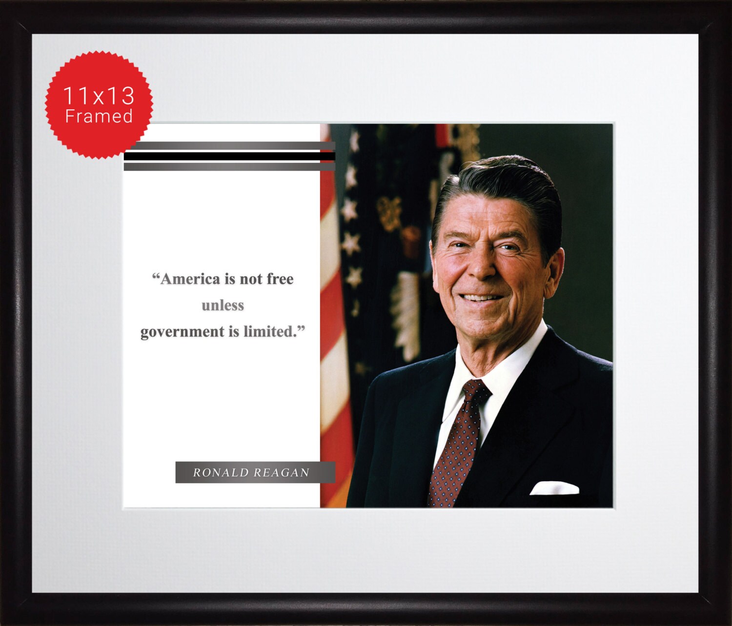 Ronald Reagan Photo Picture Poster or Framed Quote | Etsy
