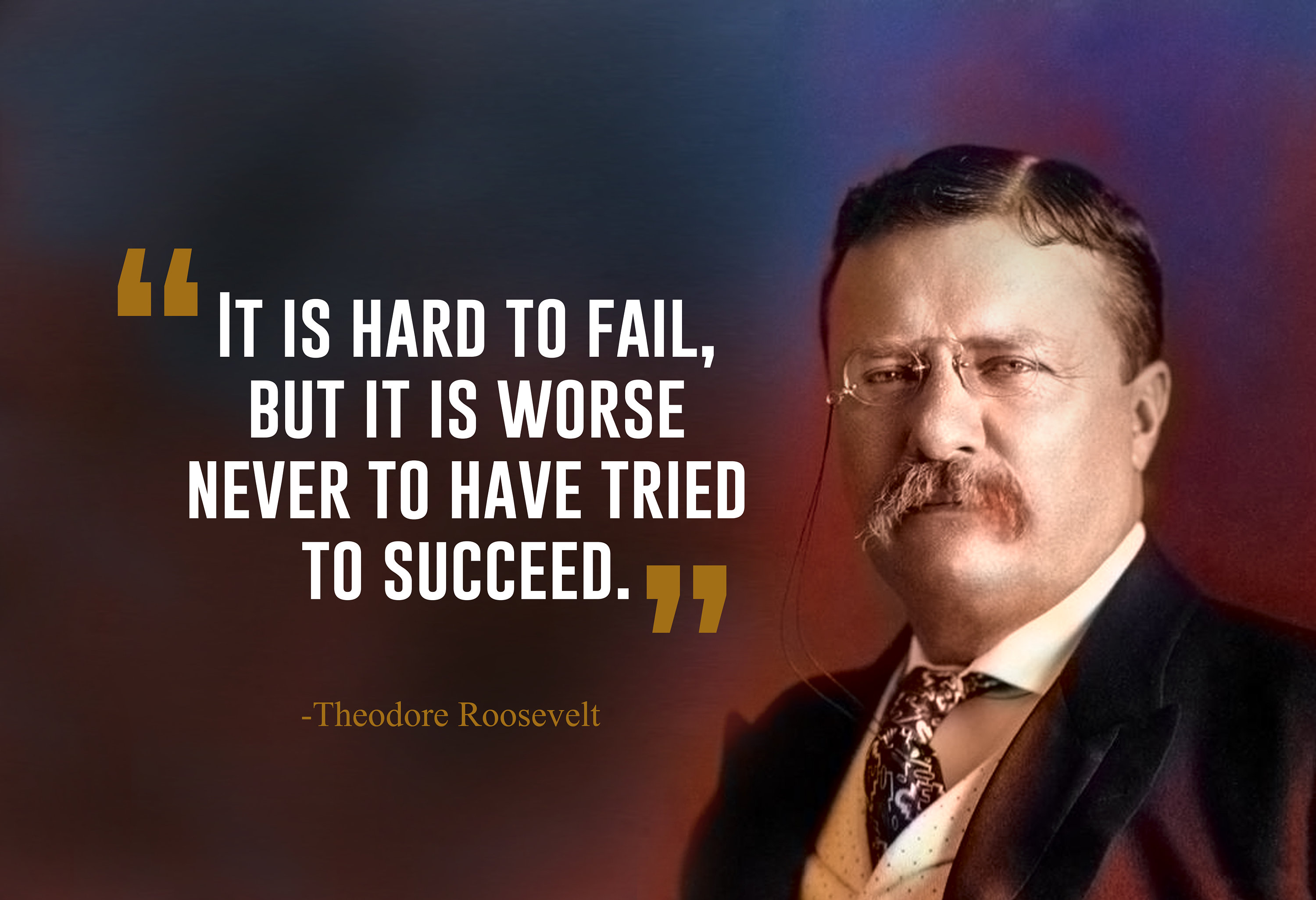 Theodore Roosevelt It is Hard Poster Print Picture or Framed | Etsy