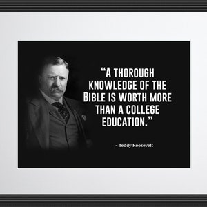 Teddy Roosevelt A Thorough Poster, Print, Picture or Framed Photograph ...
