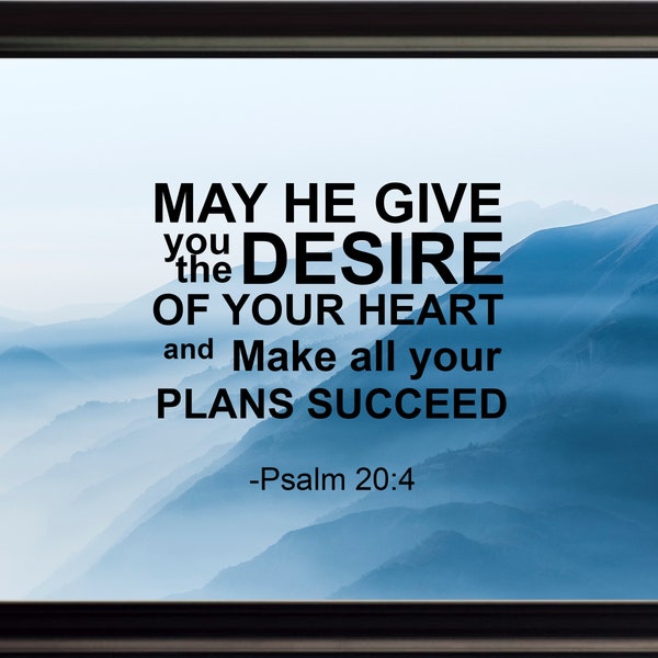 Psalm 20 4 - Etsy