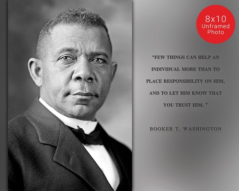 Booker T. Washington Photo, Picture, Poster or Framed Quote "few Things ...