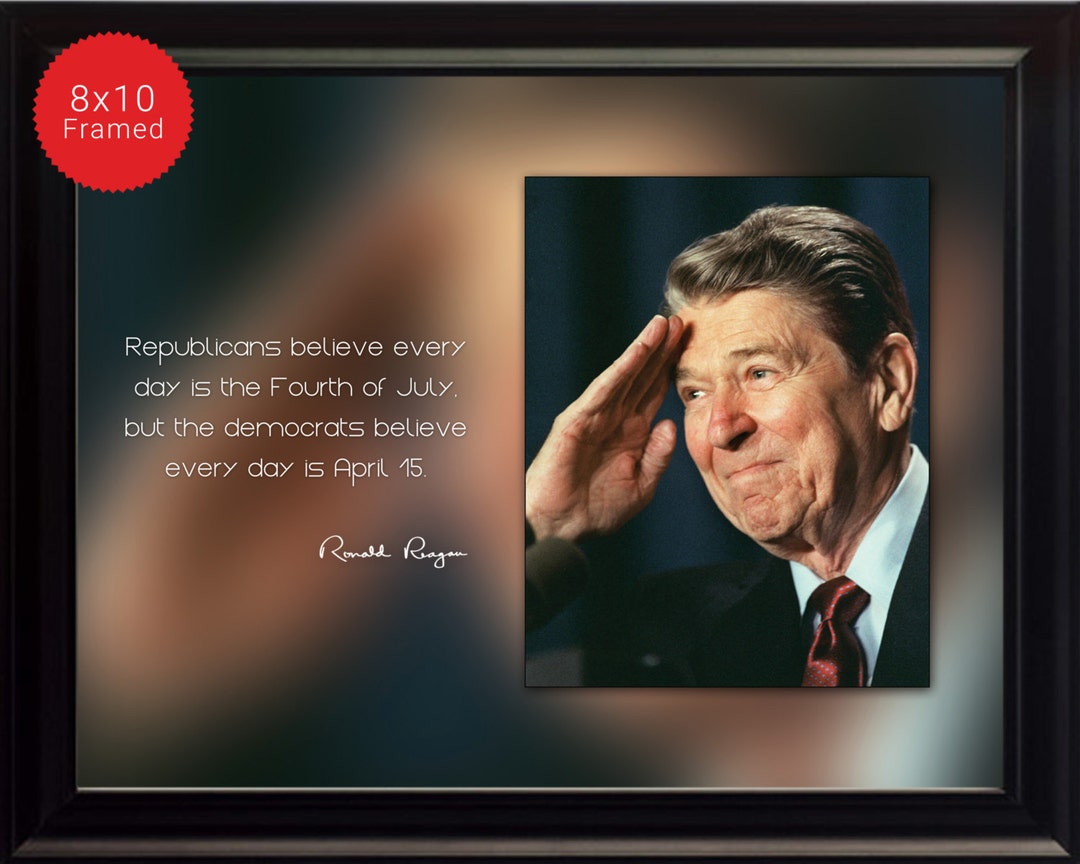 Ronald Reagan Photo, Picture, Poster or Framed Quote "republicans ...