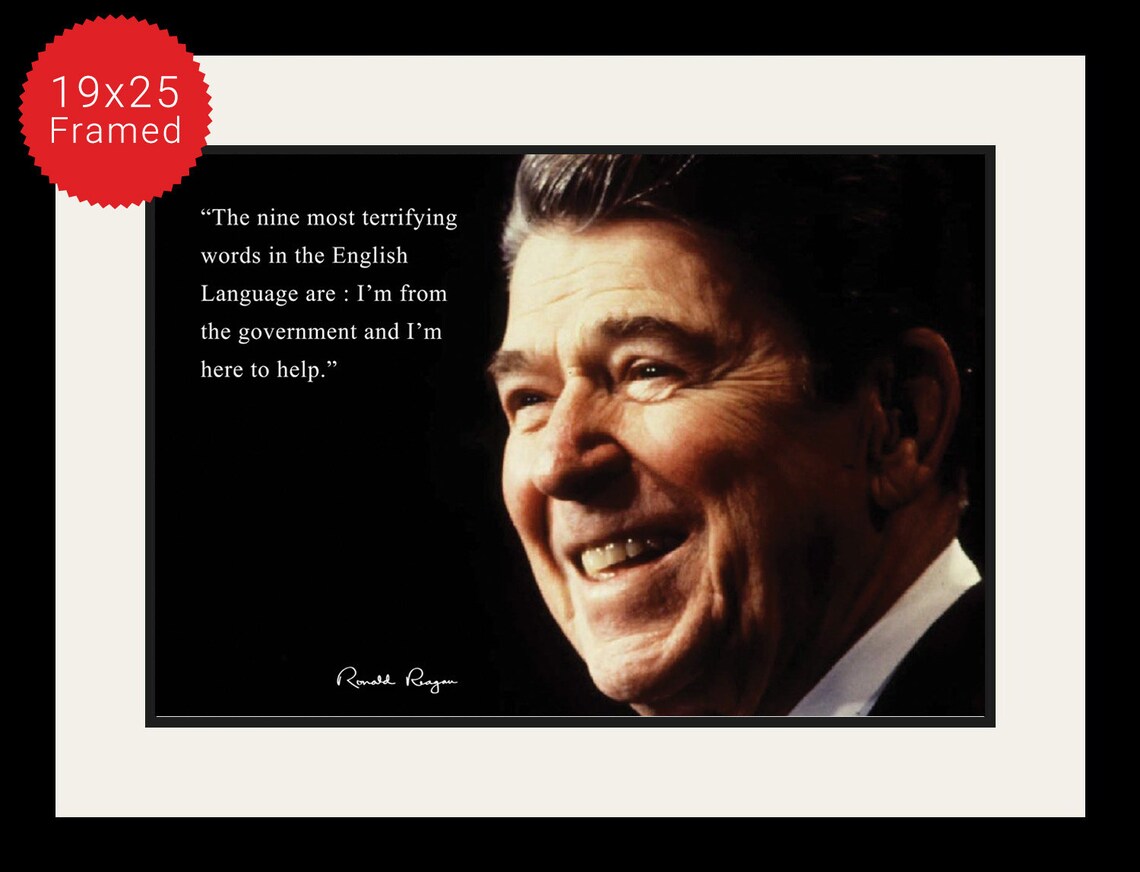 Ronald Reagan Photo Picture Poster or Framed Quote the | Etsy