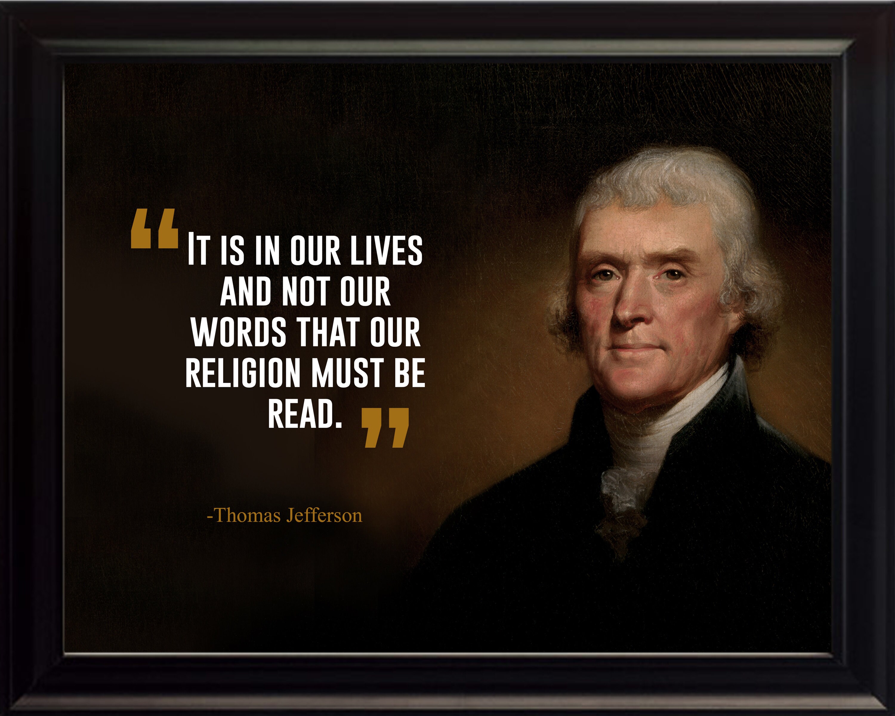 Thomas Jefferson It Is In Poster Print Picture or Framed Wall | Etsy