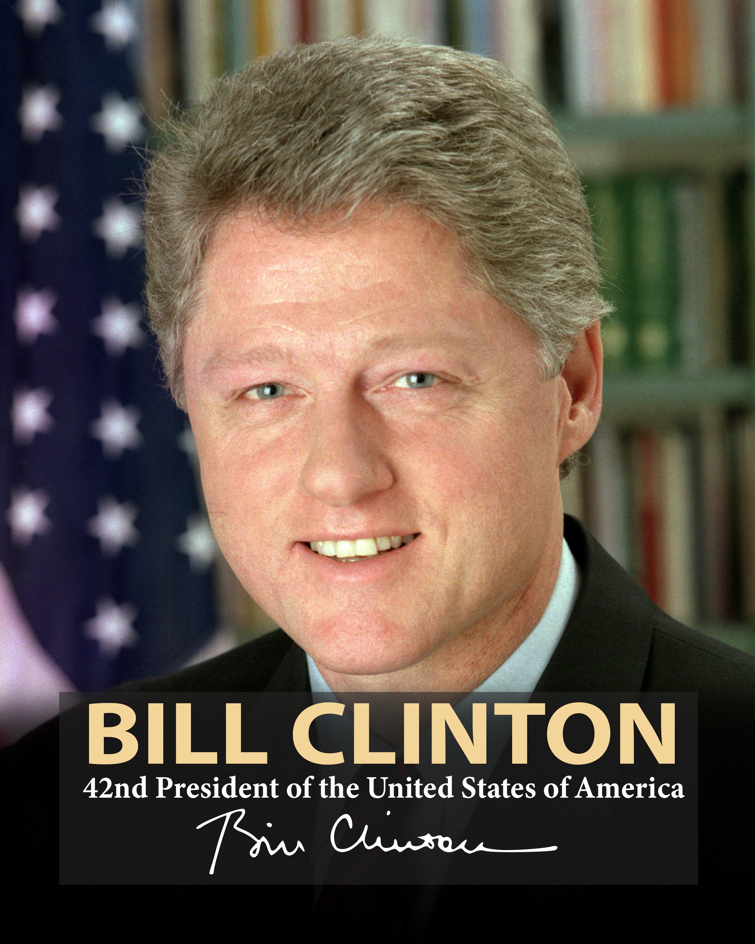 Bill Clinton 42nd President Poster Picture or Framed Wall Art | Etsy