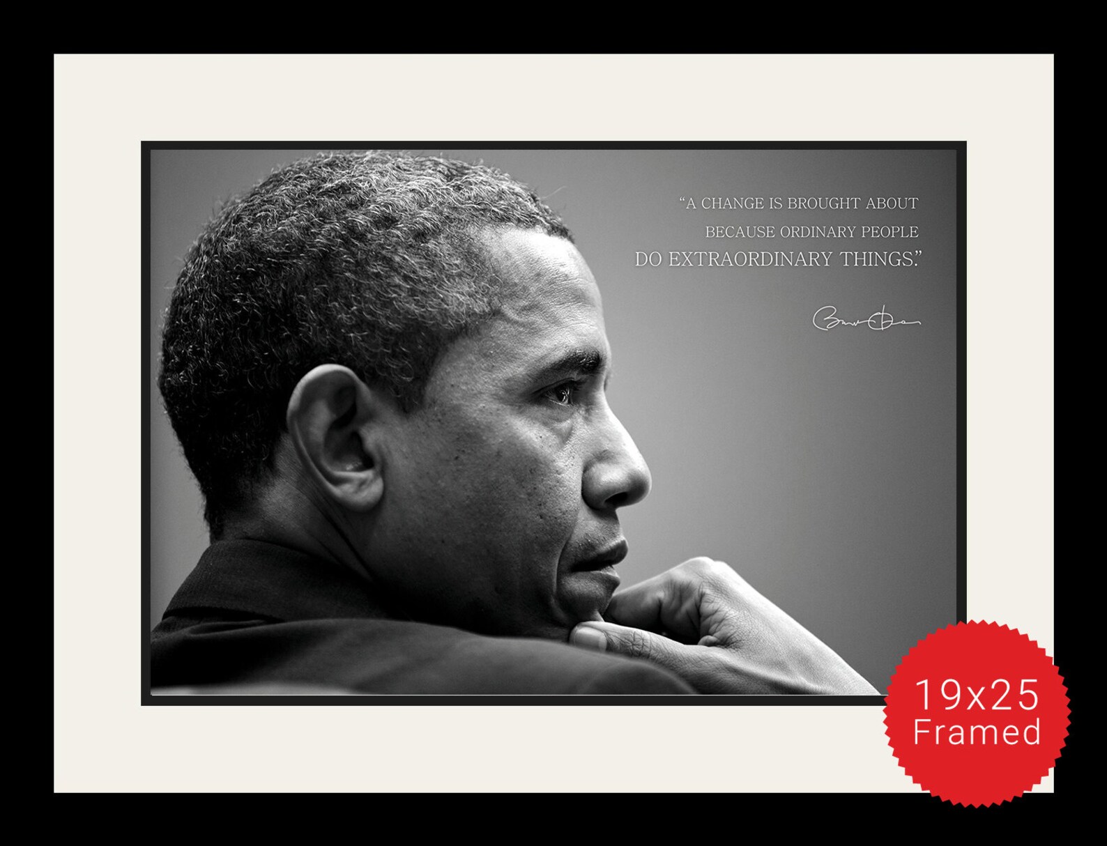 Barack Obama Photo Picture Poster or Framed Quote a | Etsy