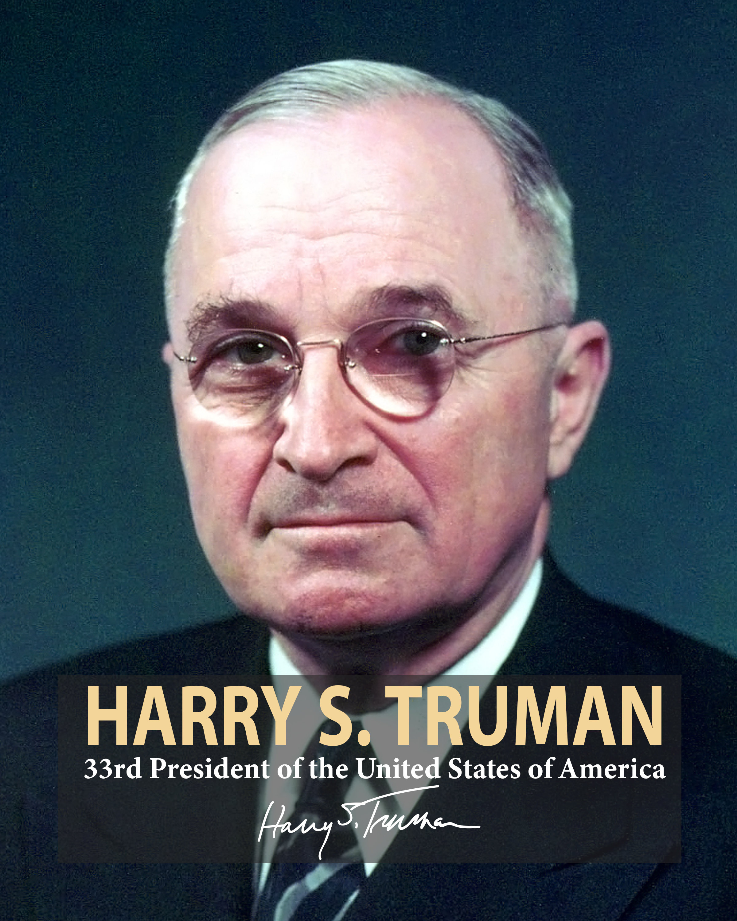 Harry S. Truman 33rd President Poster Picture or Framed Wall | Etsy