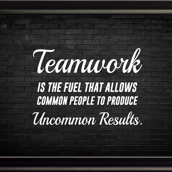 Teamwork Picture Frame - Etsy