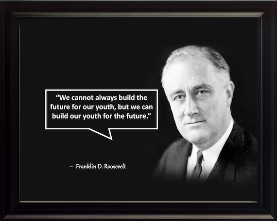 Franklin D. Roosevelt We Cannot Poster Print Picture or | Etsy