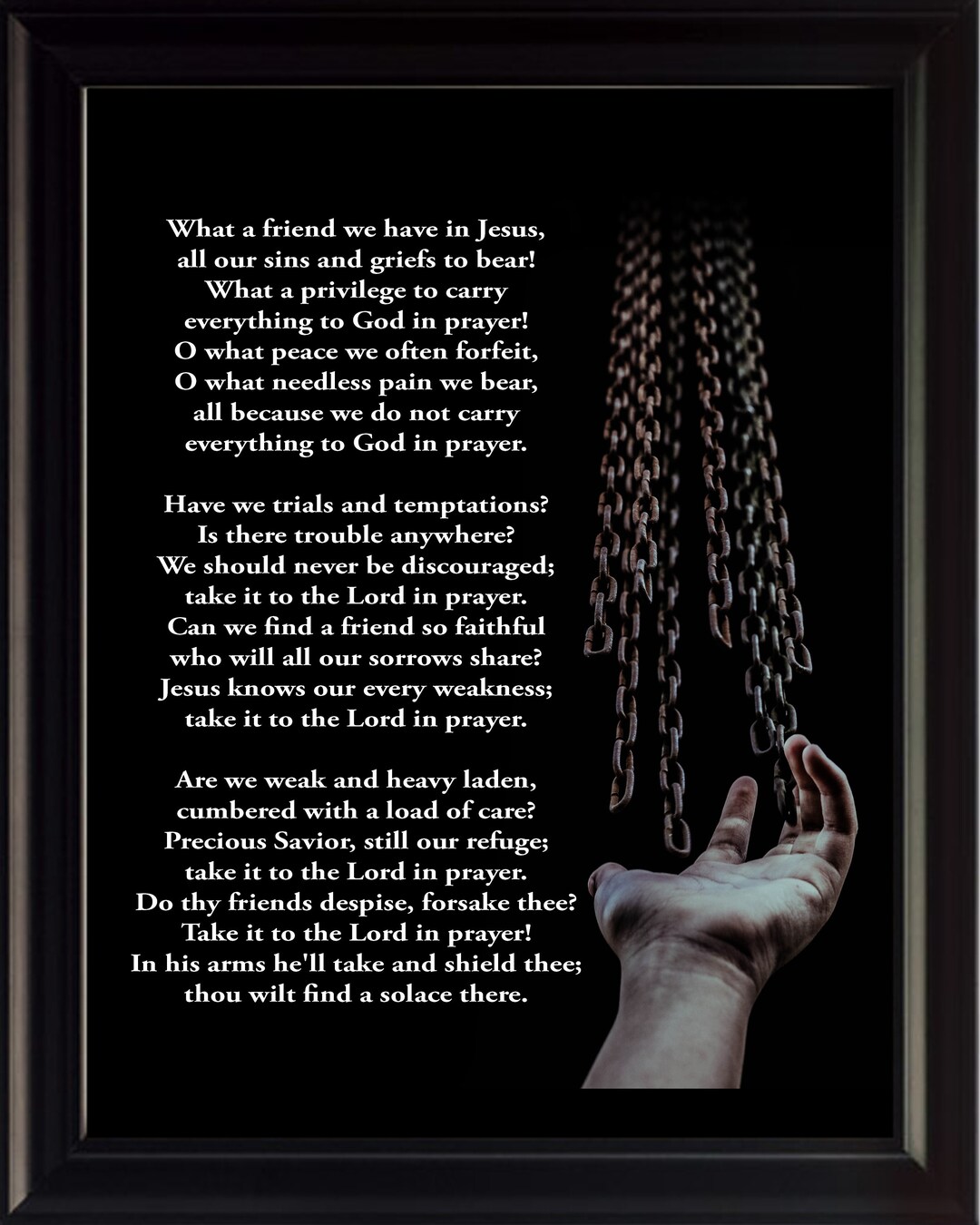 Joseph M. Scriven What A Friend Poster, Print, Picture or Framed ...