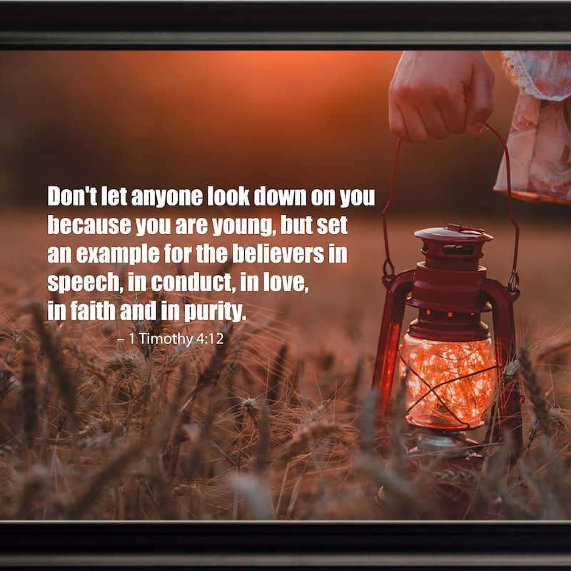 1 Timothy 4 12 - Etsy