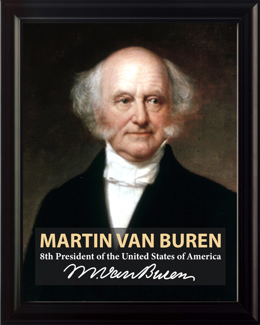 Martin Van Buren 8th President Poster Picture or Framed Wall Art - Etsy