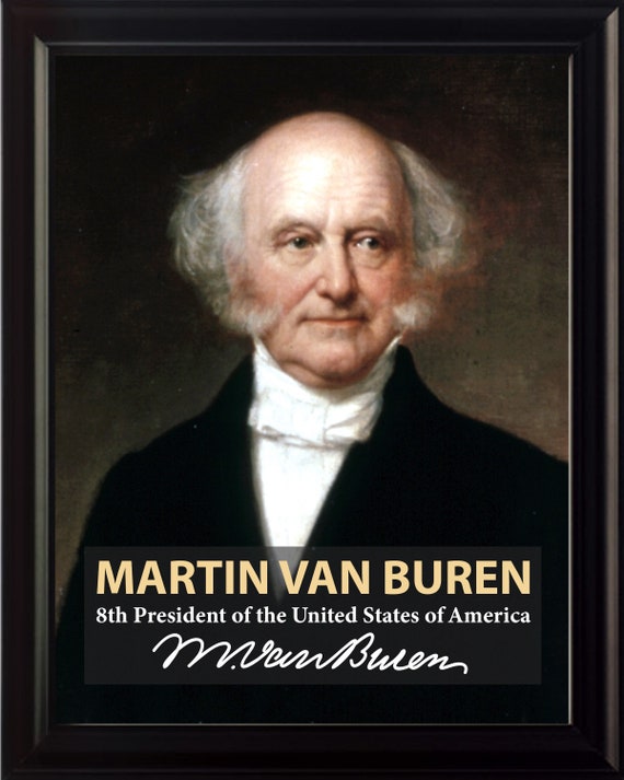 Martin Van Buren 8th President Poster Picture or Framed Wall | Etsy