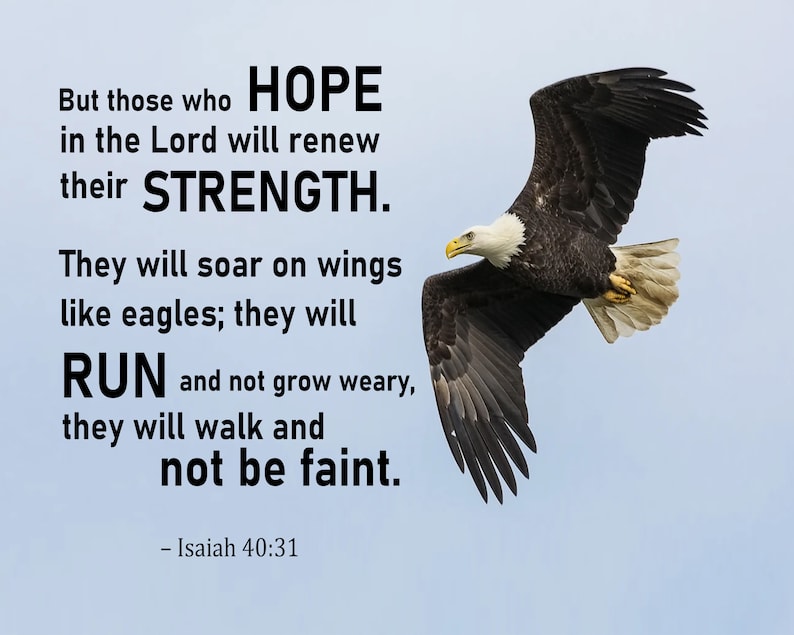 Isaiah 40:31 but Those Who Poster Print Picture or Framed - Etsy