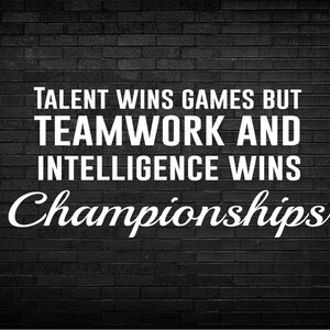 Talent Wins Games Sportsmanship Poster, Print, Picture or Framed ...