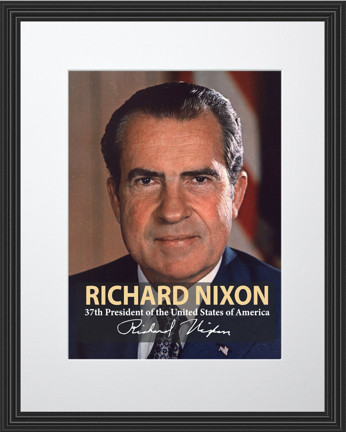 Richard Nixon 37th President Poster Picture or Framed Wall Art - Etsy