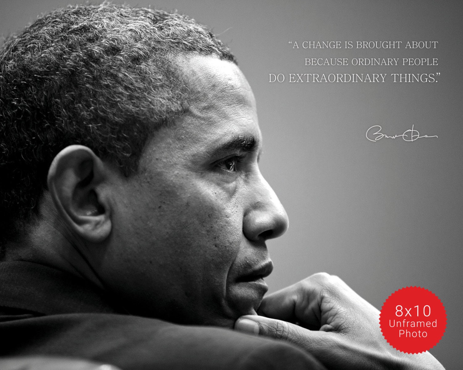 Barack Obama Photo Picture Poster or Framed Quote a | Etsy