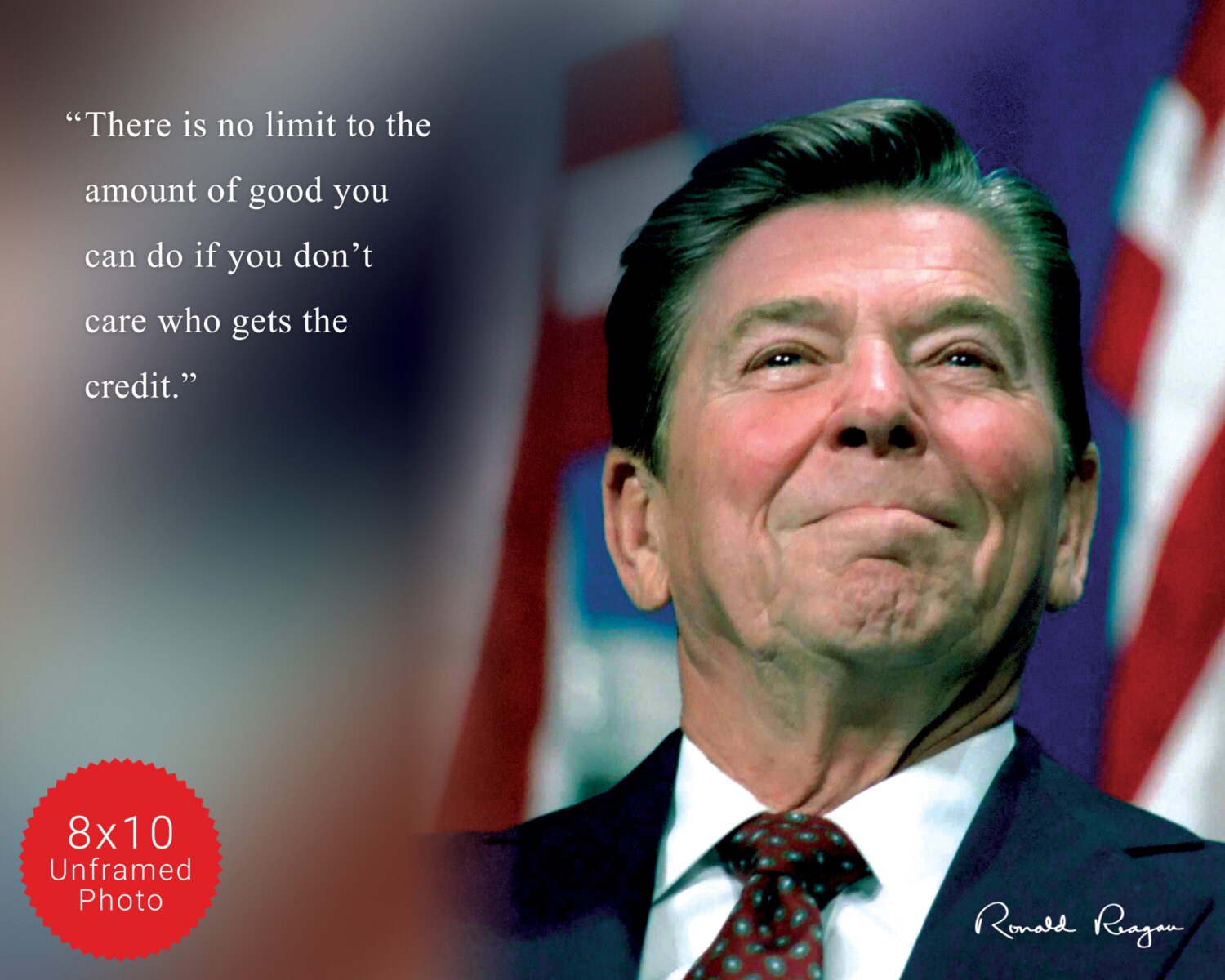 Ronald Reagan Photo Picture Poster or Framed Quote | Etsy