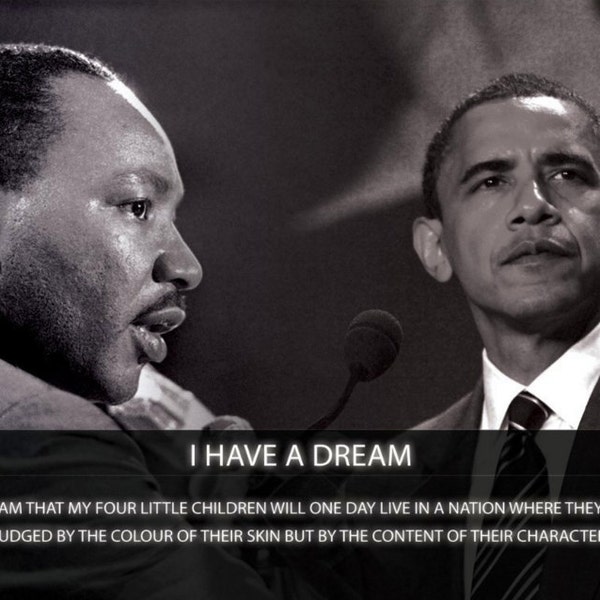 Martin Luther King I Have a Dream Poster - Etsy